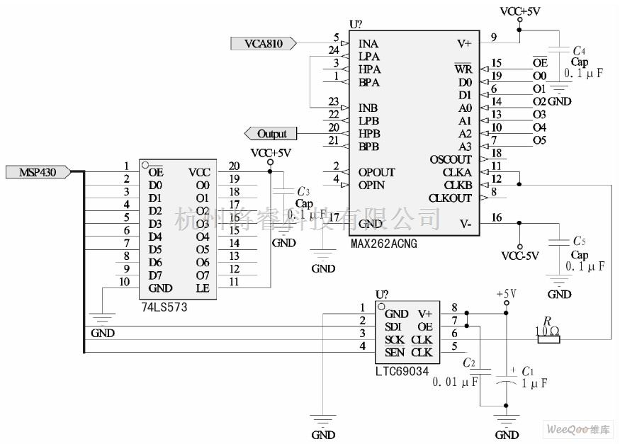 单片机与DSP中的基于MSP430和MAX262程控滤波器的设计与实现 - 将睿