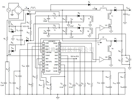 电源技术中的基于UCC28070的300W PFC高效电源方案设计 - 将睿