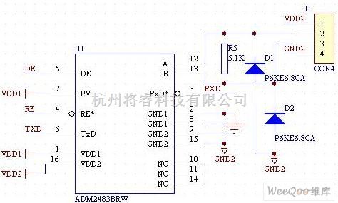 通信与网络中的ADM2582E/ADM2587E-完全集成式隔离数据收发器 - 将睿