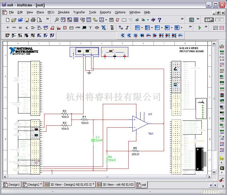 简述NI Multisim的十大教学特性 - 将睿