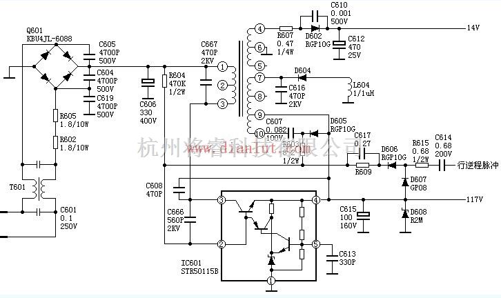 电源电路中的SONY KV2184 - 将睿