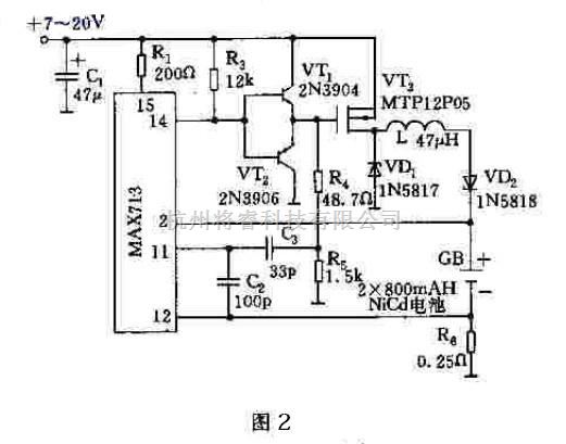 电源电路中的基于MAX712/713的智能型蓄电池快速充电器 - 将睿