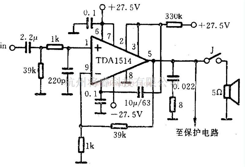 音频电路中的TDA1514功率放大电路设计 - 将睿