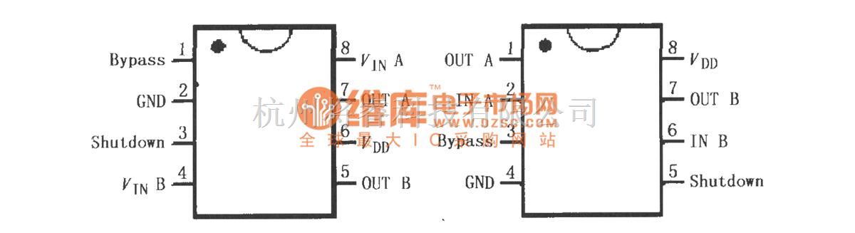集成音频放大中的LM4880／4881双音频功率放大器 - 将睿