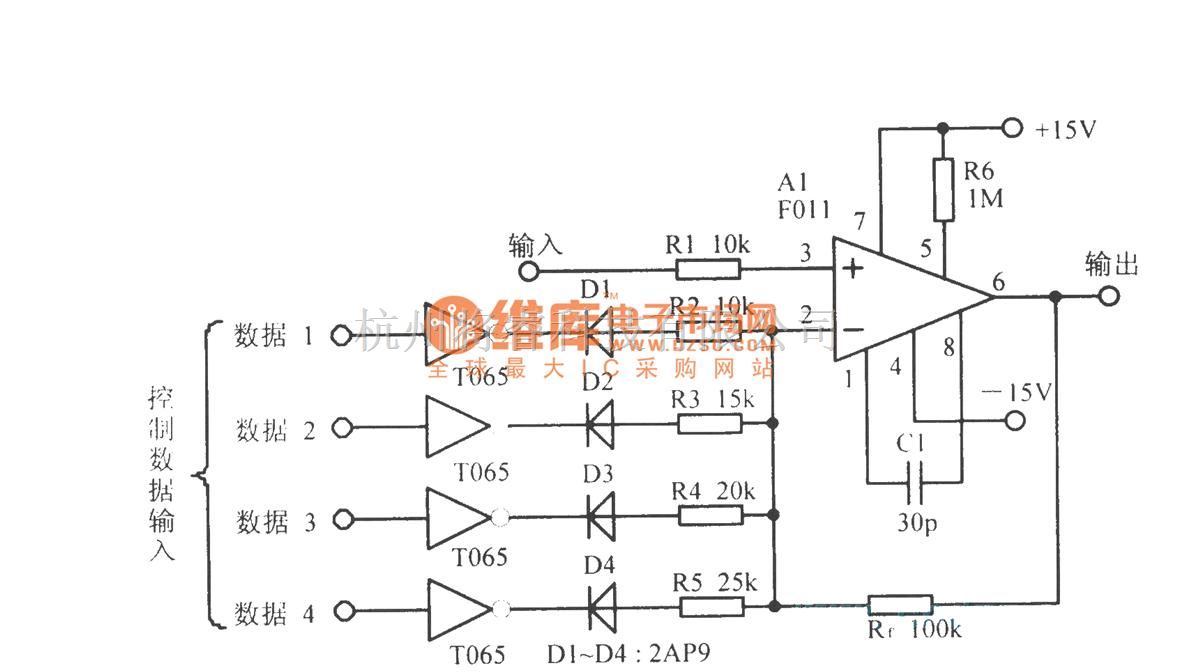 增益可调放大中的数控增益放大电路 - 将睿