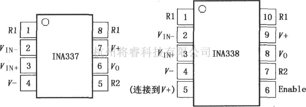 仪表放大器中的INA337／338精密仪表放大器 - 将睿