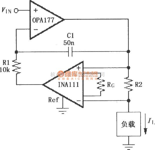 仪表放大器中的INA111构成的电压控制电流源电路 - 将睿
