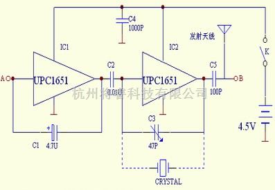 信号发生中的由upc1651构成的多途信号发生器电路 - 将睿