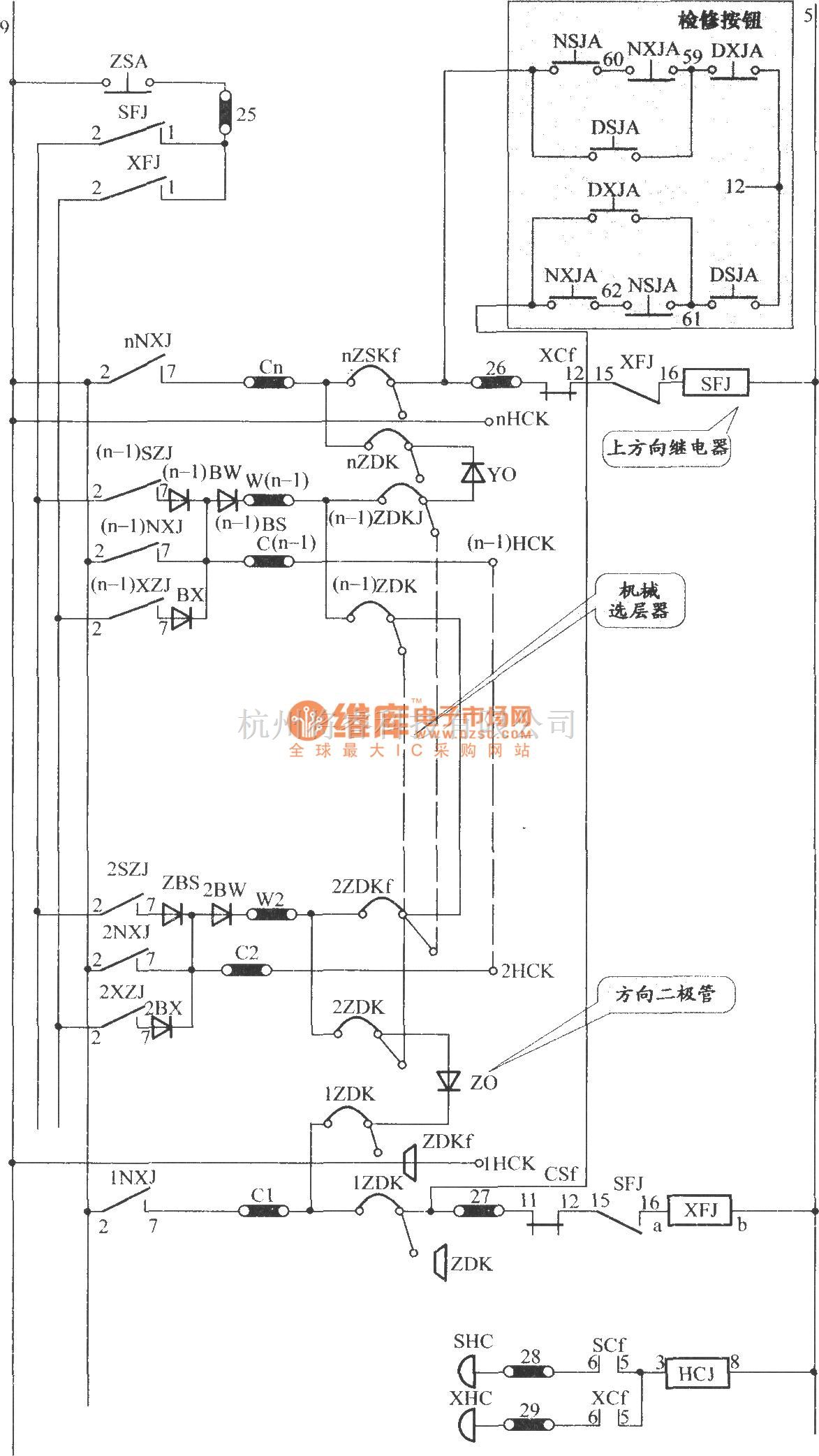 电梯控制中的JKHl-771A电梯控制电路(2) - 将睿