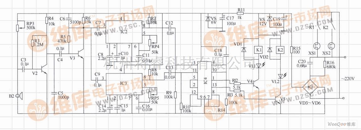 遥控接收中的亚超声接收器电路 - 将睿