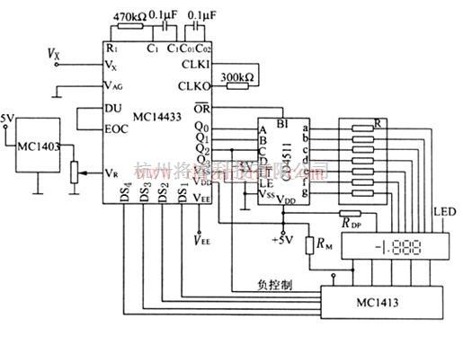 基于MC14433的数字电压表电路 - 将睿