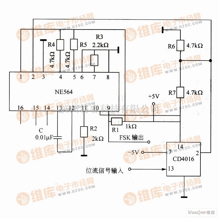 FSK调制电路 - 将睿