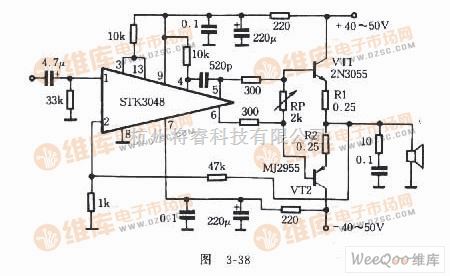 STK3048和STK6153的实用电路图 - 将睿