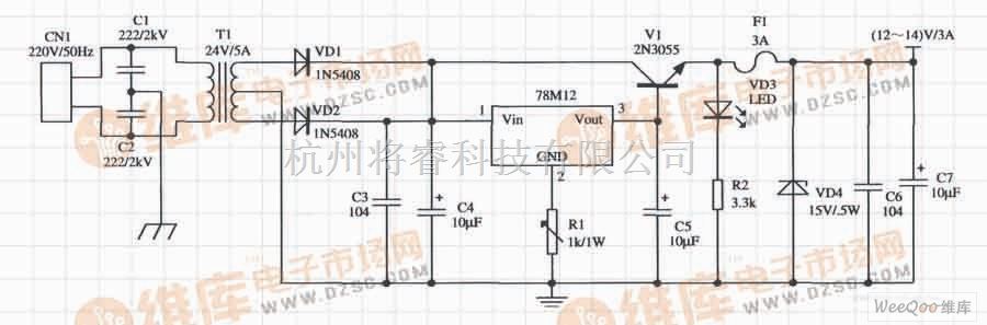 基于W78×××构成的扩大输出电流的应用电路（二） - 将睿